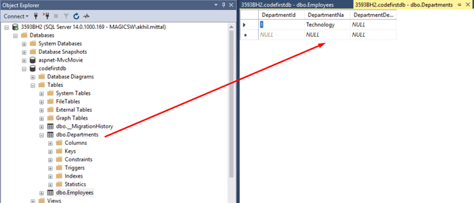Code First Approach And Code First Migrations In Entity Framework